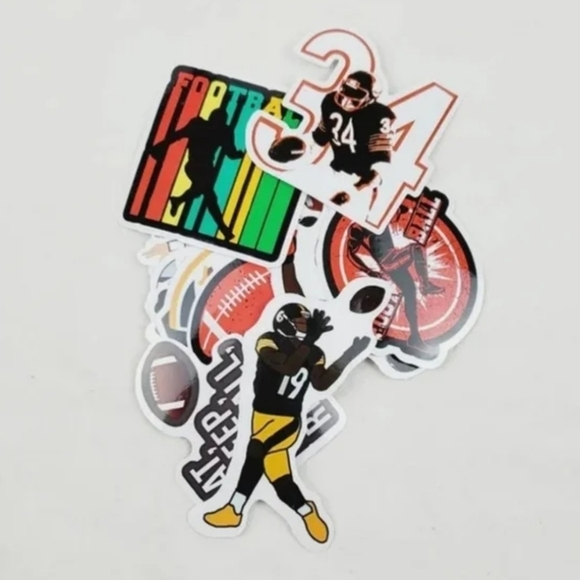Other | 5 Pieces Football Doodle Stickers | Poshmark